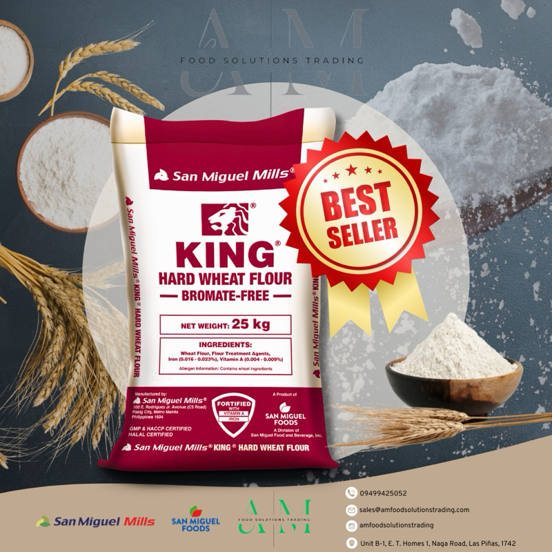 King Bread Flour Hard Wheat Flour (1kilo) - MAX of 15kg per order ...