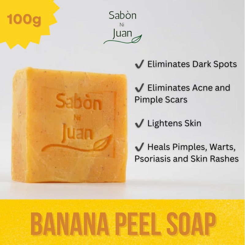 Sabon ni juan BANANA PEEL SOAP 100G | Shopee Philippines