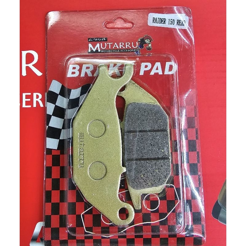 MUTARRU BRAKE PAD REAR SNIPER 135 150 155 VVA / RAIDER R150 CARB / R15 ...