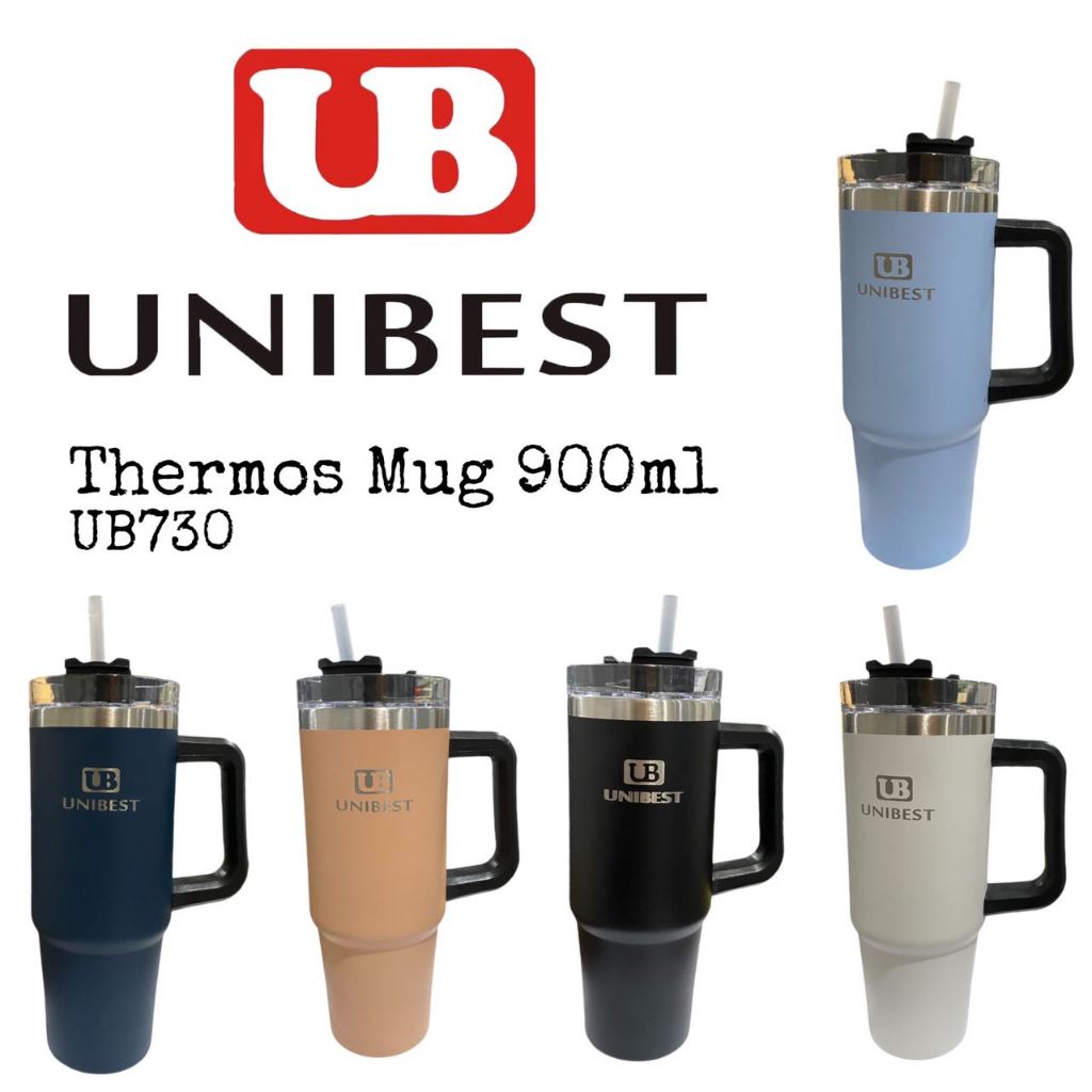 UNIBEST UB730 thermos mug keep hot&cold tumblr 900ml | Shopee Philippines