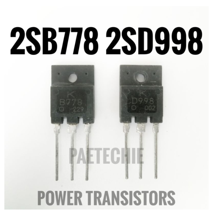 2SD998&2SB778 TO-3P D998 B778 audio amplifier paired tube transistor ...