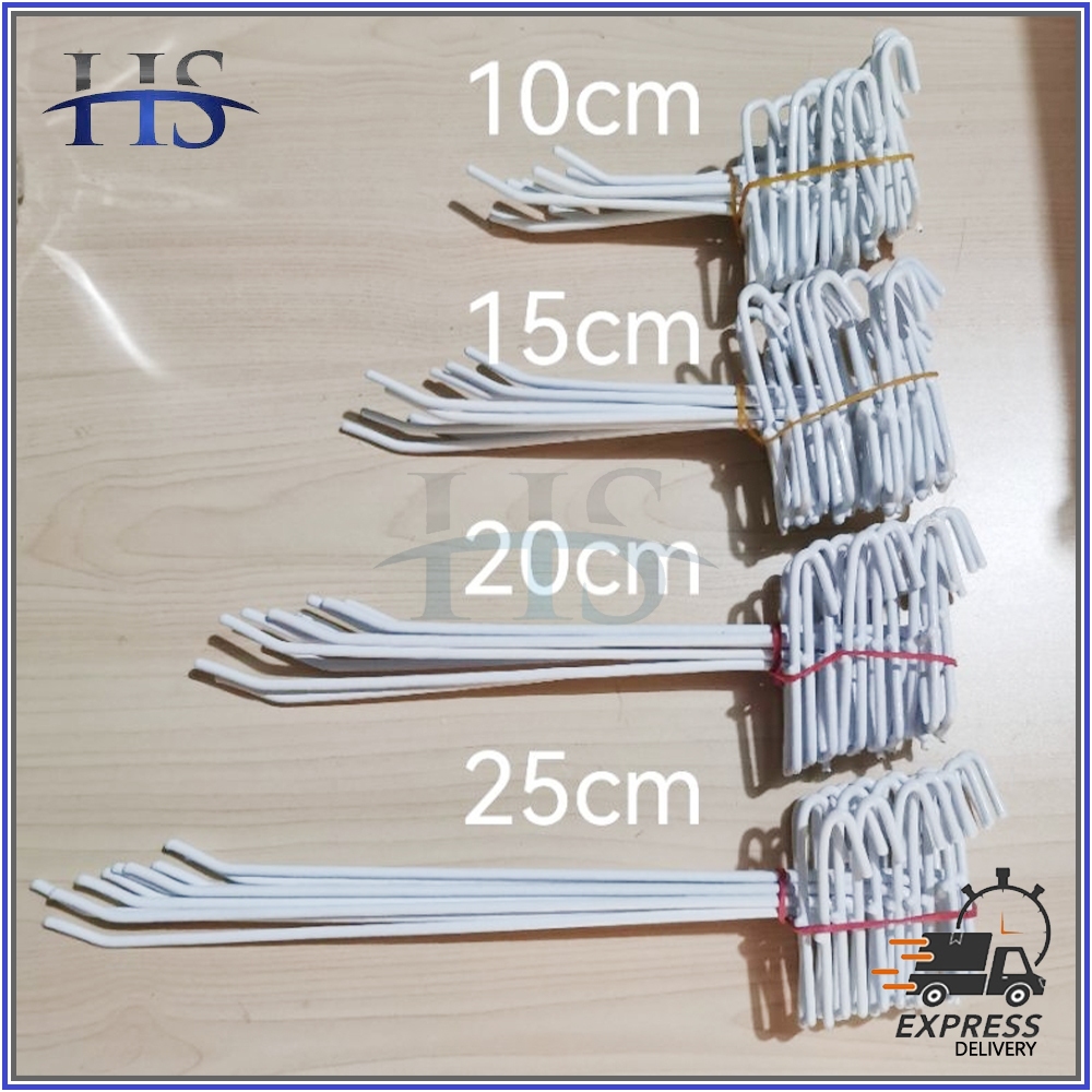 10pcs Screen Hook Coated Wire Hook Home Living Organizers Store Screen ...
