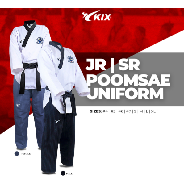 KIX JR/SR POOMSAE UNIFORM NEW(belt not included) | Shopee Philippines