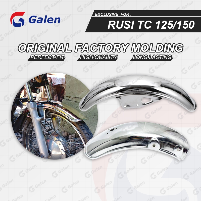 Motorcycles RUSI TC125 TC150 Front and rear Fender Genuine Stainless ...