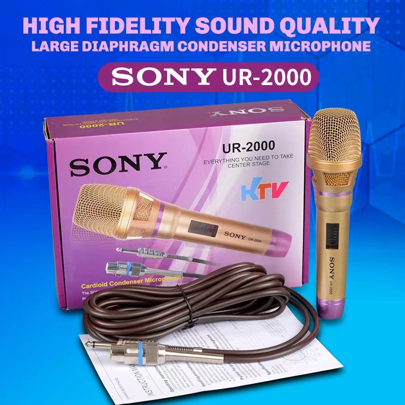 Sony Dynamic Microphone Heavy Duty Wired Microphone | Shopee Philippines