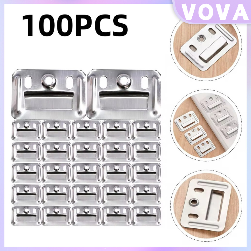 100Pcs Panel Clip Metal Cladding Clip For Board Wall Ceiling Fluted ...