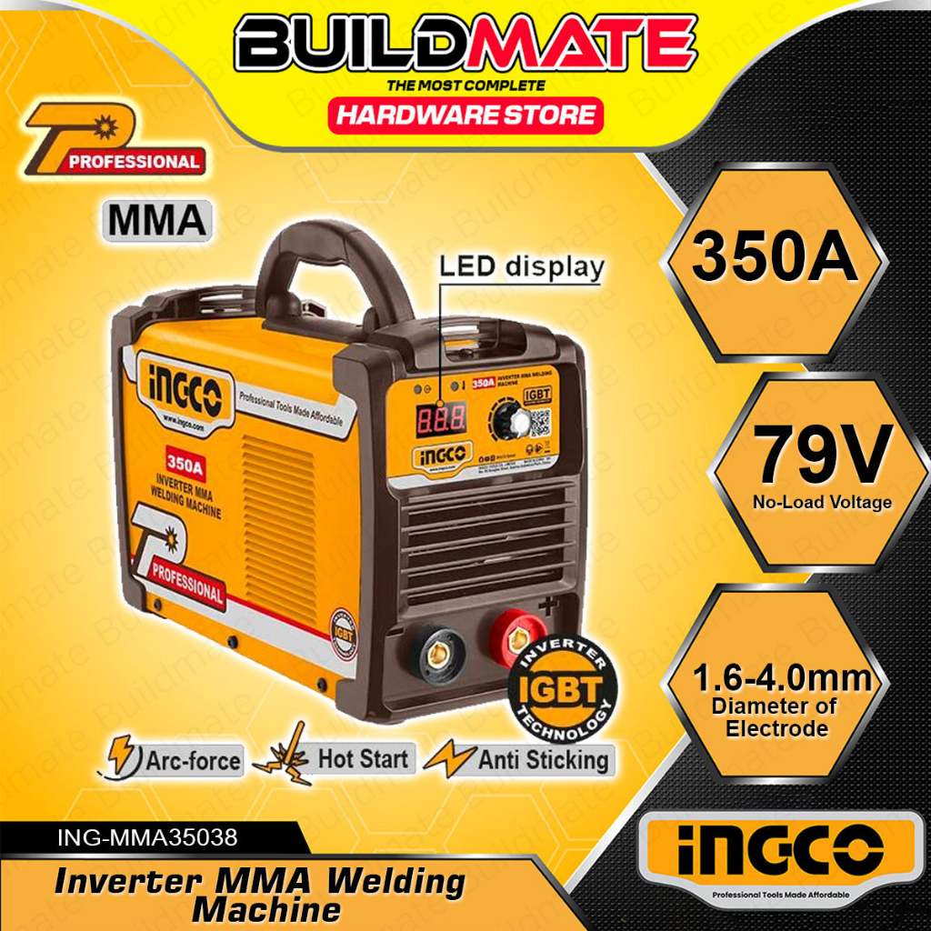 BUILDMATE Ingco 350A HD Inverter MMA Welding Machine IGBT Inverter ...