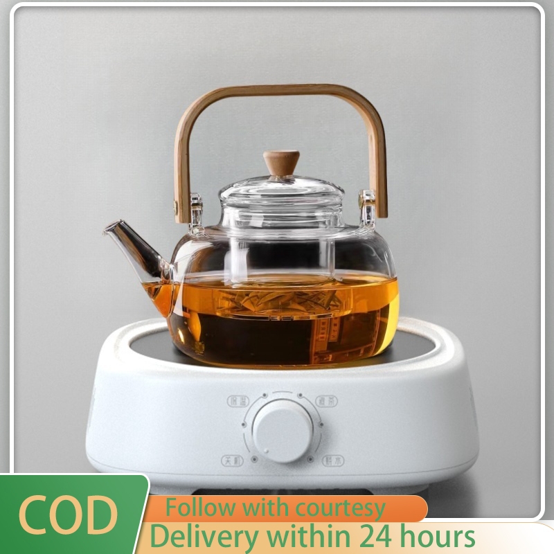 Electric ceramic stove, teapot, glass handle teapot, household tea pot ...