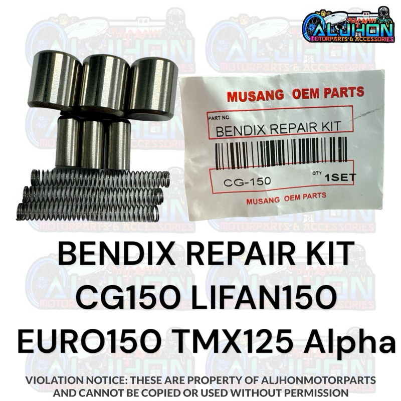 BENDIX REPAIR KIT CG150 LIFAN150 EURO150 TMX125 Alpha | Shopee Philippines