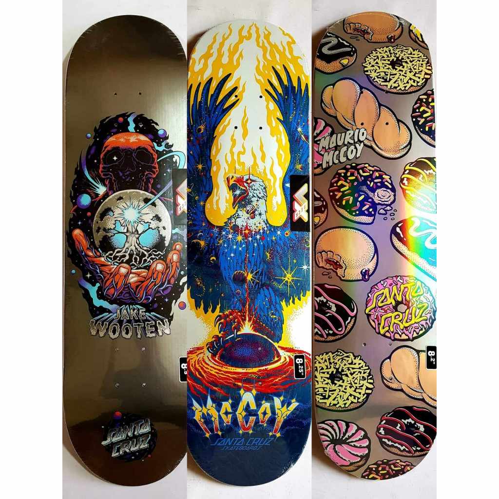 SANTA CRUZ VX / SANTA CRUZ TWIN TAIL SKATEBOARD WITH FREE MOB GRIP ...