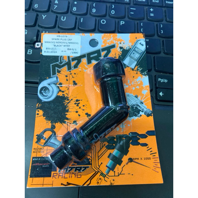 SPARK PLUG CAP resistor type FOR NMAX/AEROX/NMAX V2 MTRT BLACK MADE IN ...