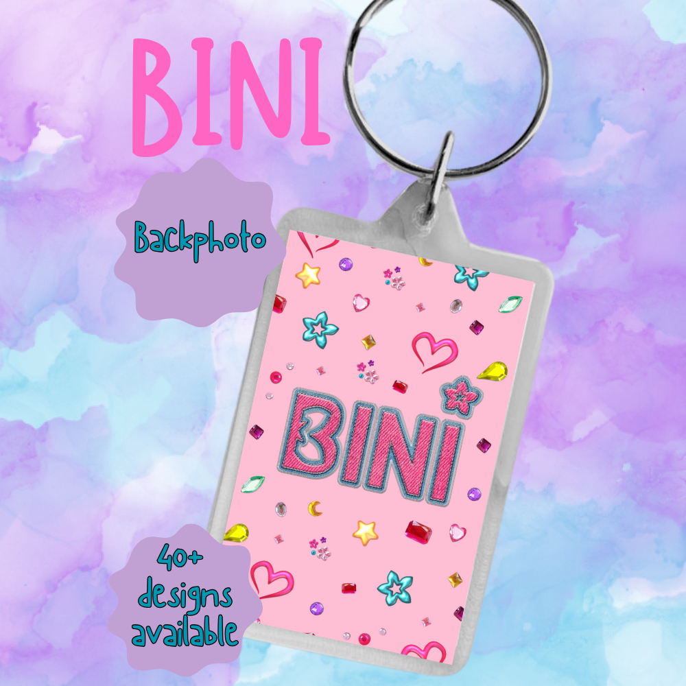 Bini Keychain (Rectangle Acrylic) for souvenirs | Bini merch | Shopee ...