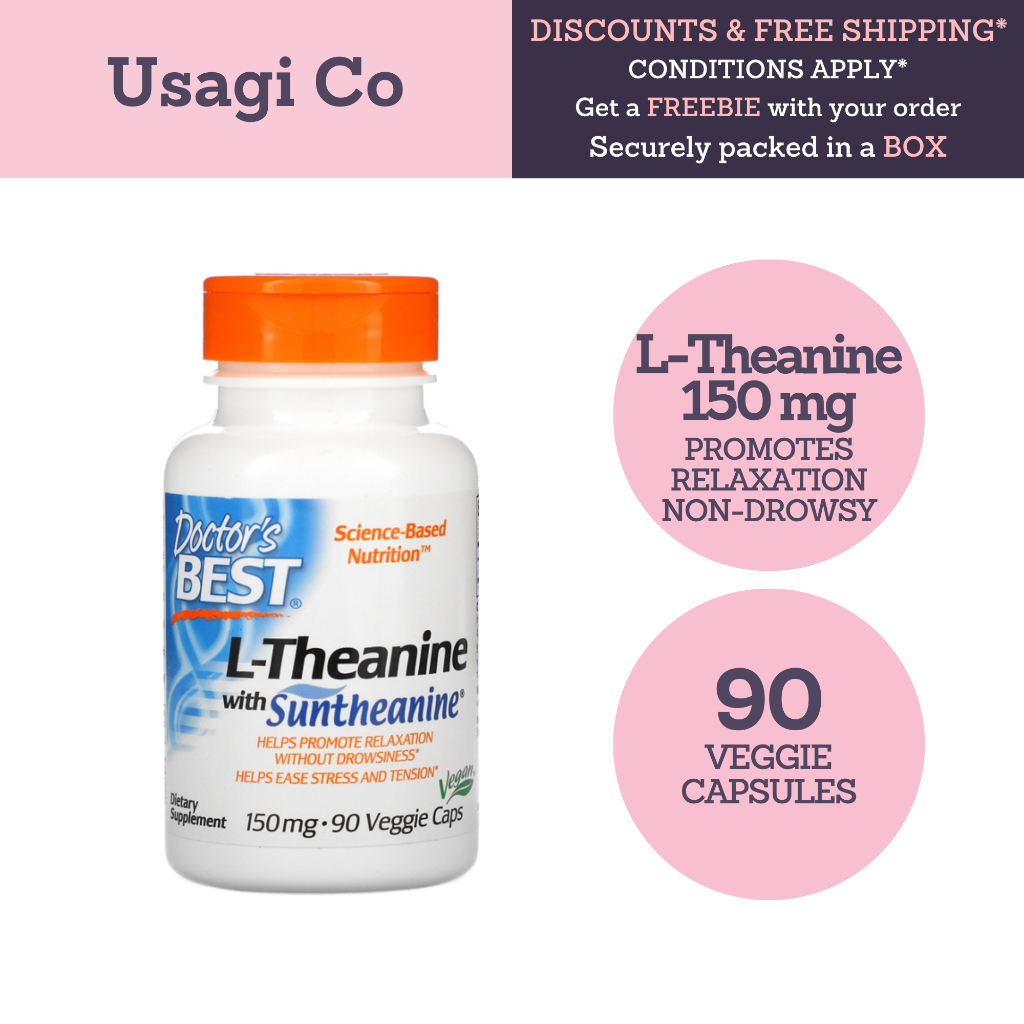 Doctor's Best, L-Theanine with Suntheanine, 150 mg, Promotes a healthy ...
