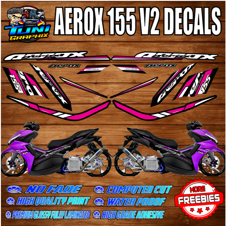 AEROX 155 V2 Line Striping Design Decal Sticker | Shopee Philippines