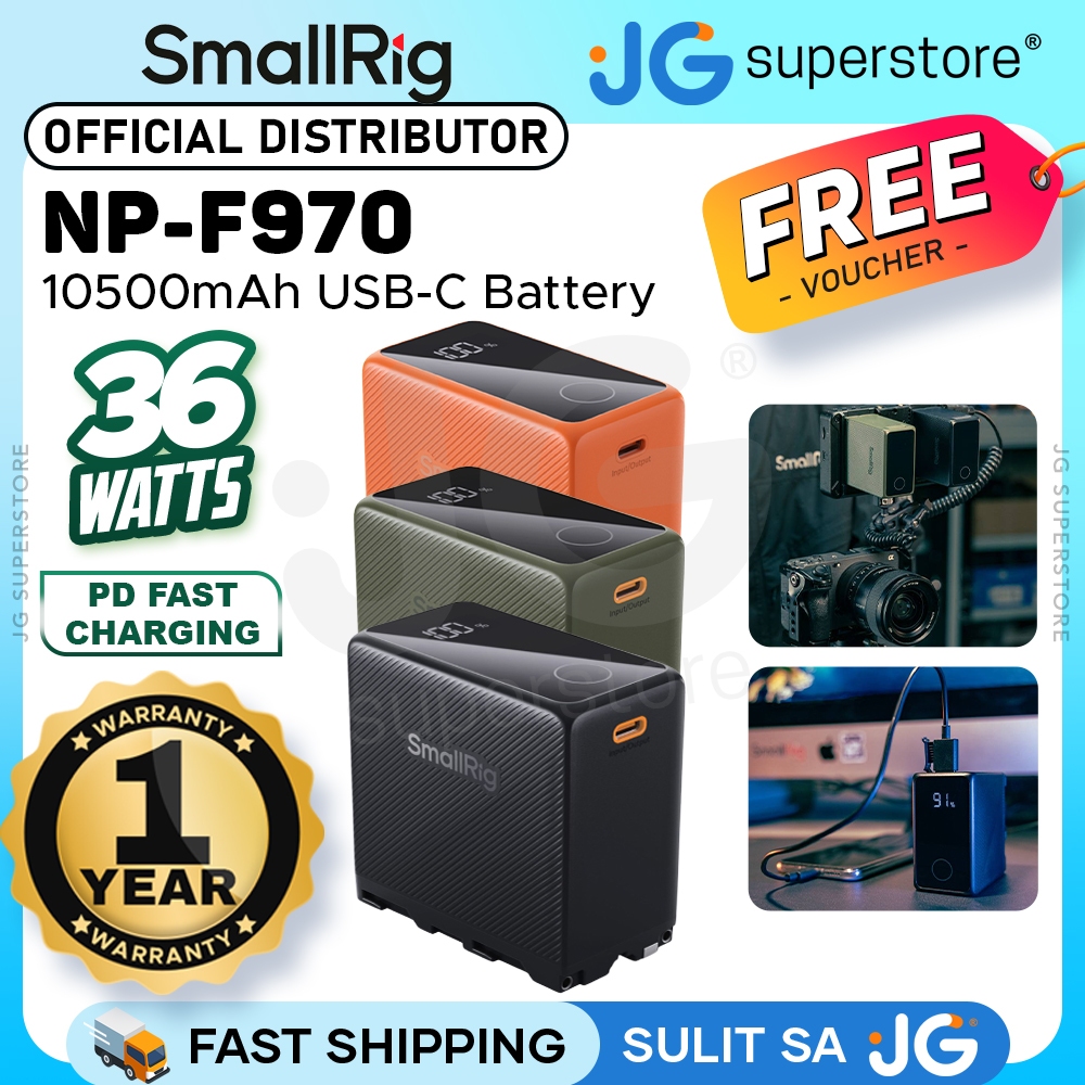 SmallRig L-Series NP-F970 Rechargeable Battery Pack 10500mAh with for ...