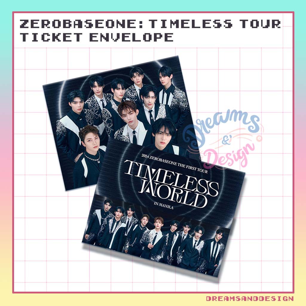 Zerobaseone Timeless World Ticket Envelope | Shopee Philippines