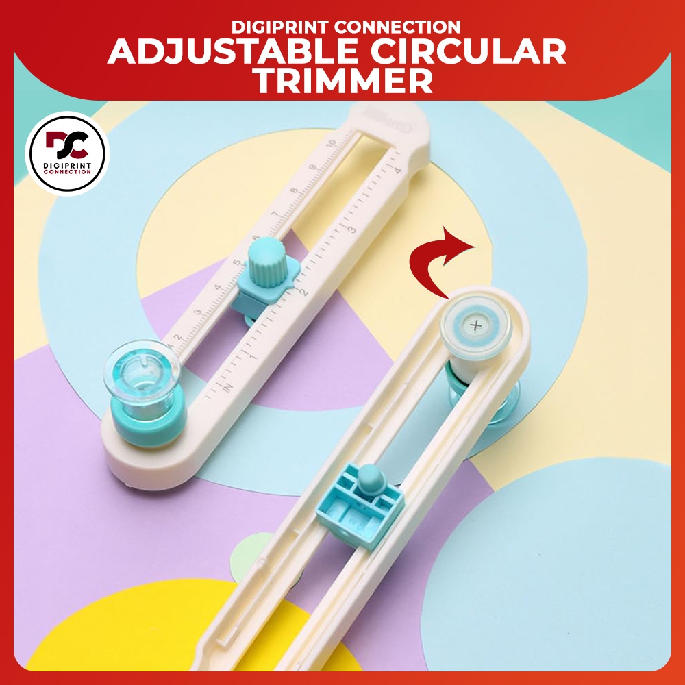 NEW! Round Cutting Knife Adjustable 360 Compass Circle Cutter ...