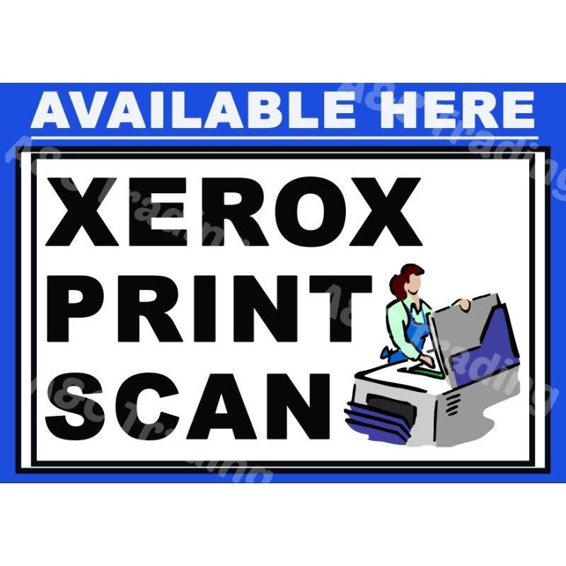 Xerox Print Scan Laminated Signage A4 Size | Shopee Philippines