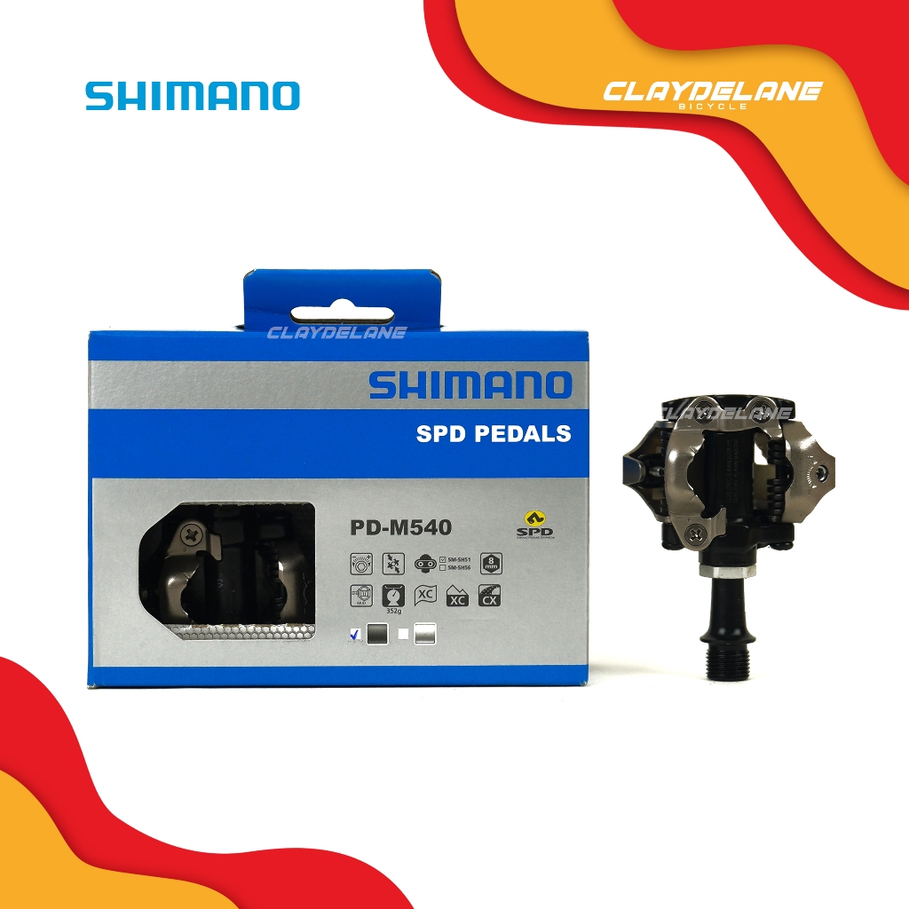 Shimano Dual sided SPD XC MTB Cleats Pedal PD-M540 with Attachment set ...