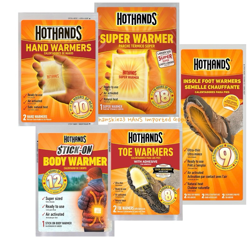 HotHands Toe, Body, Hand, Insole, Super Warmer Air Activated Hot Hands ...