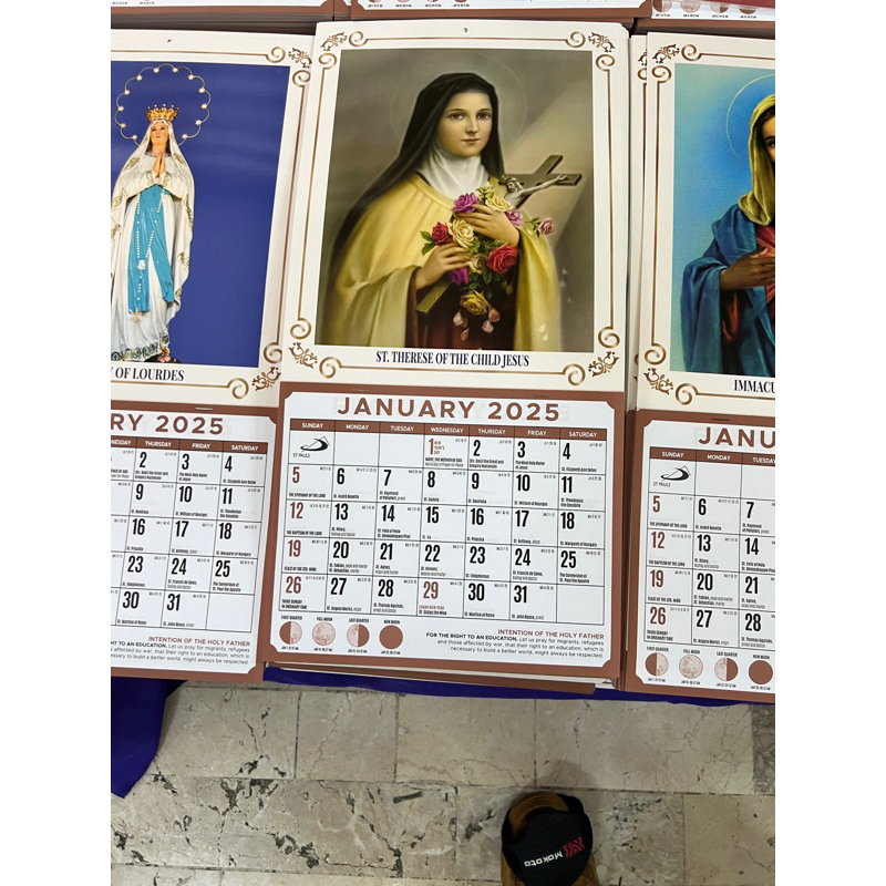 St. Therese of Child Jesus Calendar 2025 (19x9 inches) | Shopee Philippines