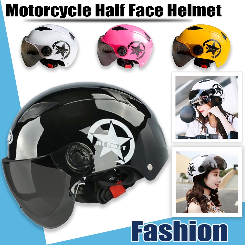 Motorcycle Bike Helmet Half Face Outdoor Helmets Nutshell Open Vehicle ...