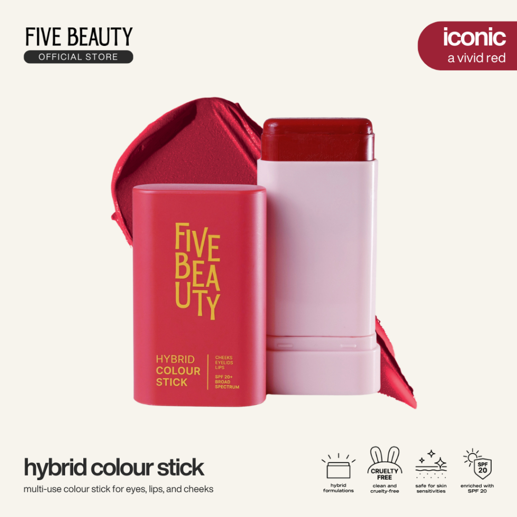 Five Beauty Hybrid Colour Stick - Iconic [Hydrating Multi-use Stick ...