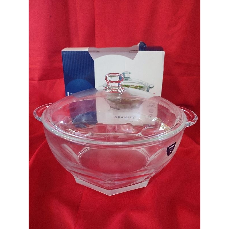 Luminarc Granity Glass Casserole 2.5 liter | Shopee Philippines