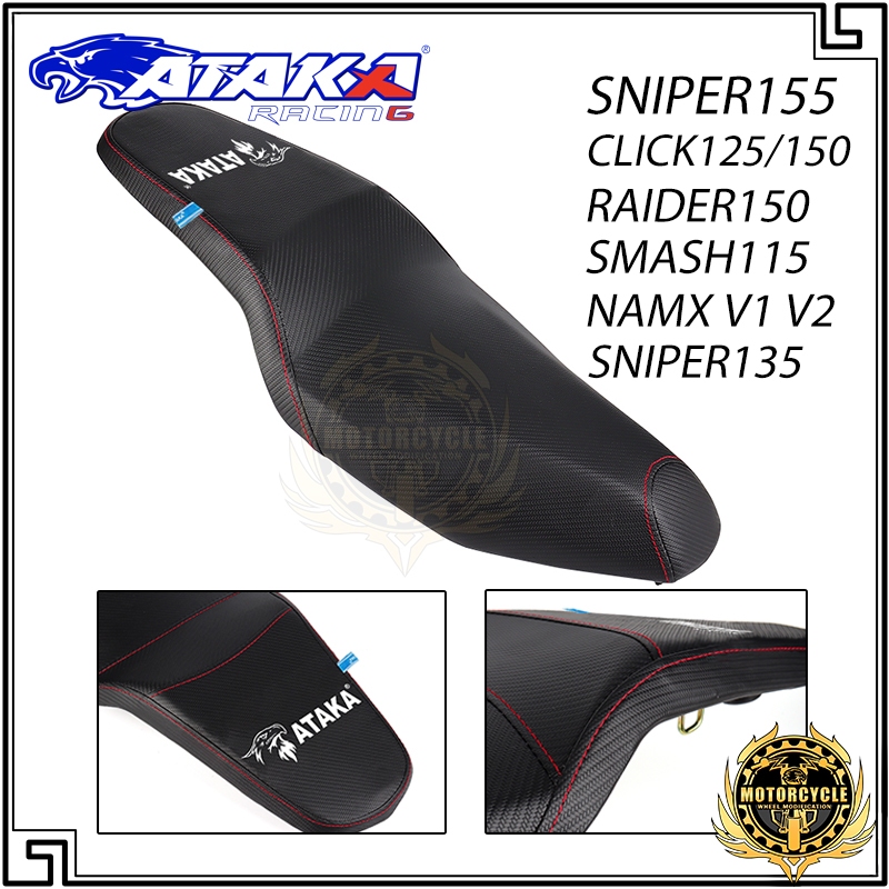ATAKA Motorcycle Flat Seat Sniper155 Smash 115 NMAX V1 V2 CLICK 125/150 ...