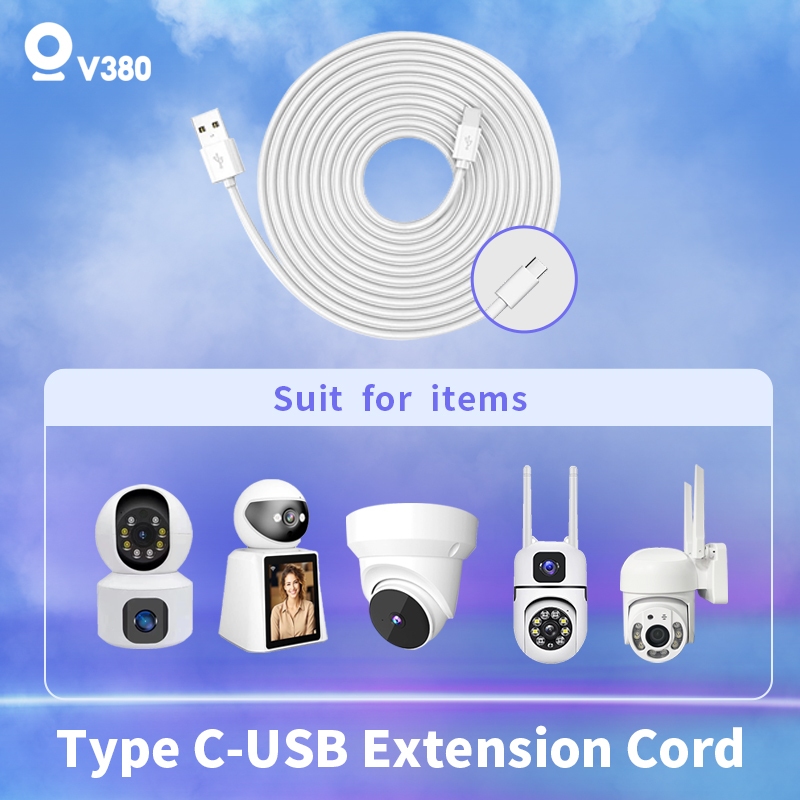 5m USB Type C Ultra-long Data Wire Fast Charging USB / C Cable Extra ...