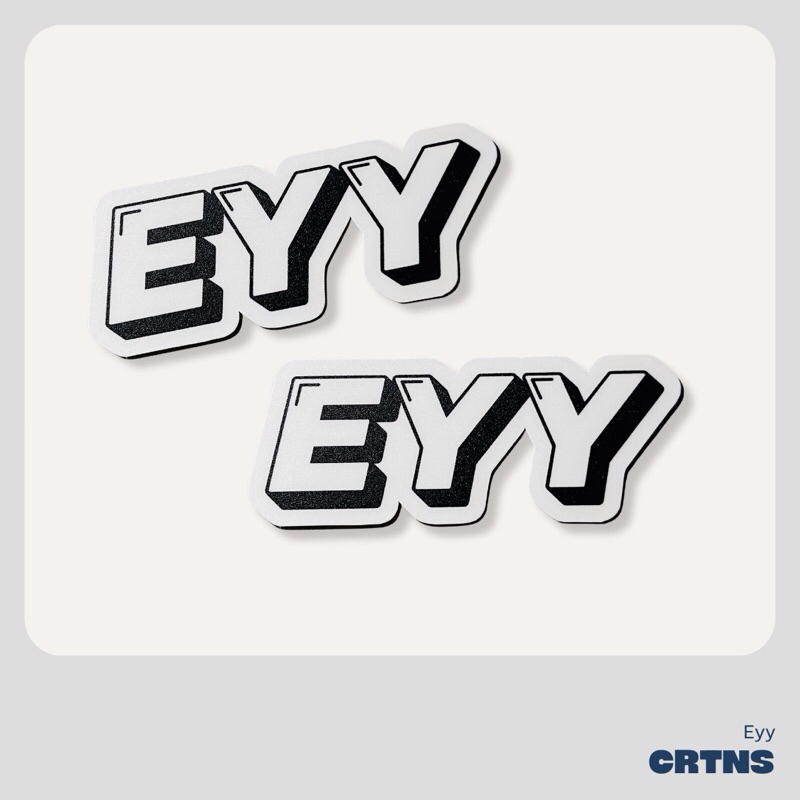 EYY Stickers - Vinyl Waterproof Matte Sticker 🪐 CRIATIONS | Shopee ...