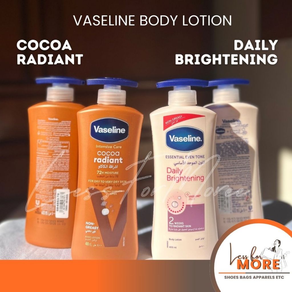 Vaseline Body Lotion, 400 mL (Pump) | Shopee Philippines