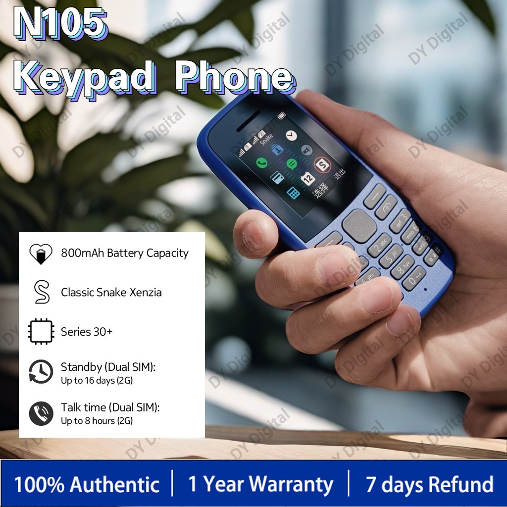 Original Brand New Noki 105 Keypad Phone Dual Sim 800 mAh Keypad ...