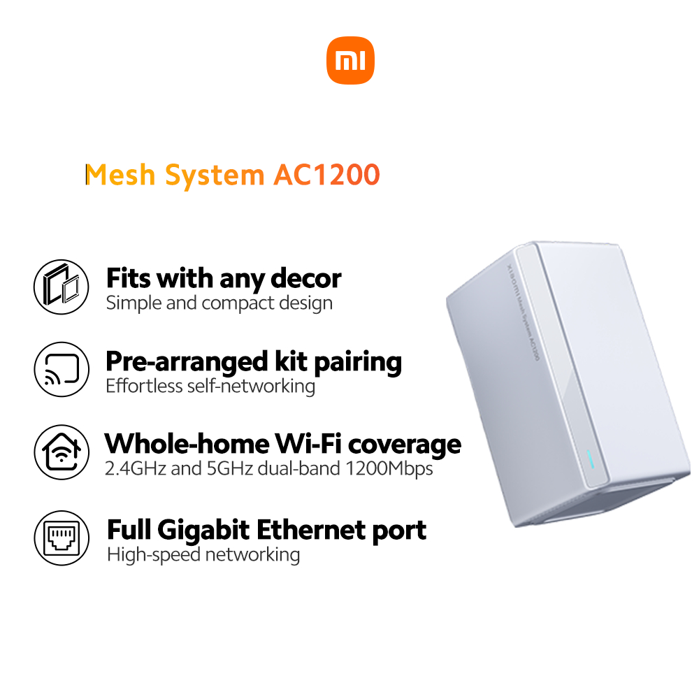 Xiaomi Mesh System AC1200 EU | Shopee Philippines