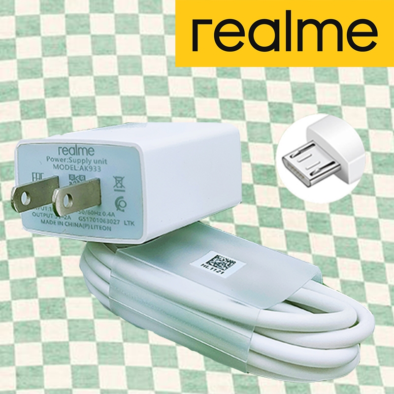 Realme Charger Original Fast Charger 25W Micro USB/Type-C Cable For ...