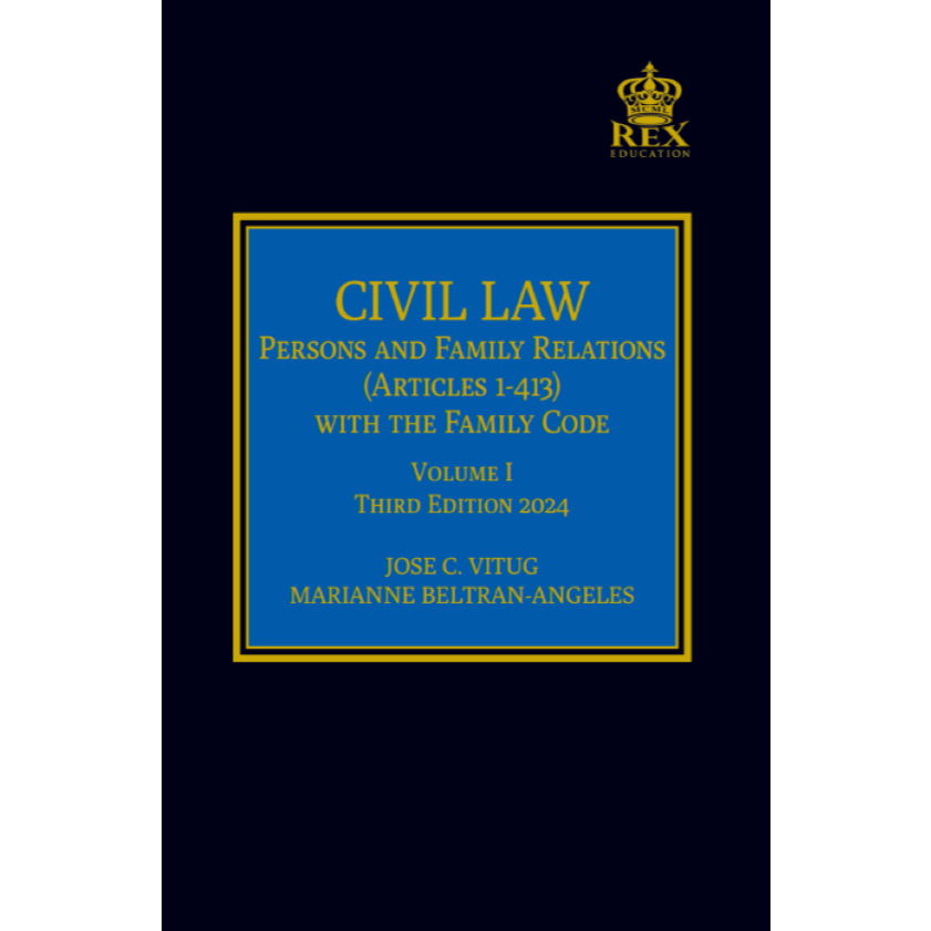 Civil Law I (2024 Edition) by Jose Vitug (Cloth Bound) | Shopee Philippines