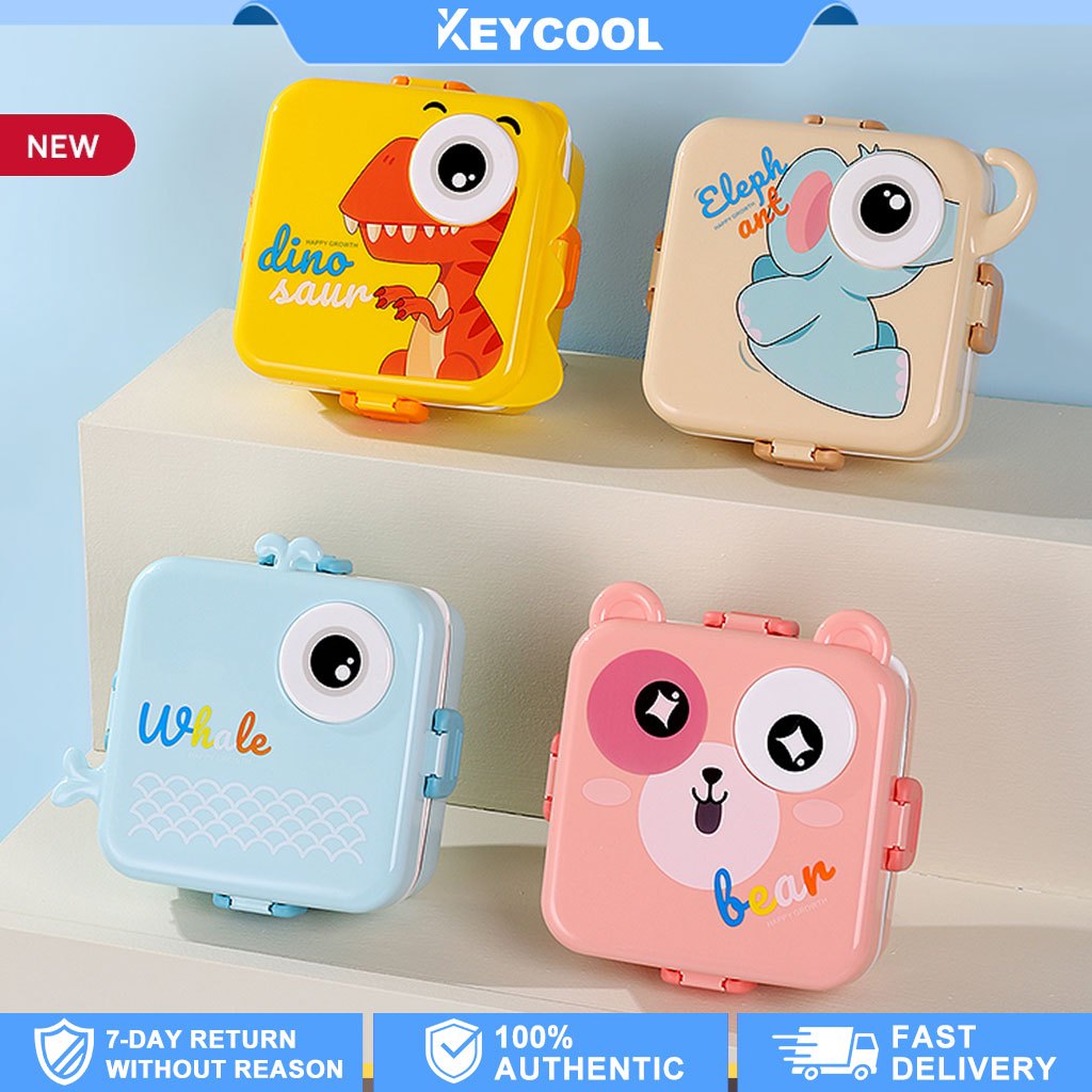 Keycool Lunch Box For Kids Small Bento Lunch Box Set With Bag Cartoon ...