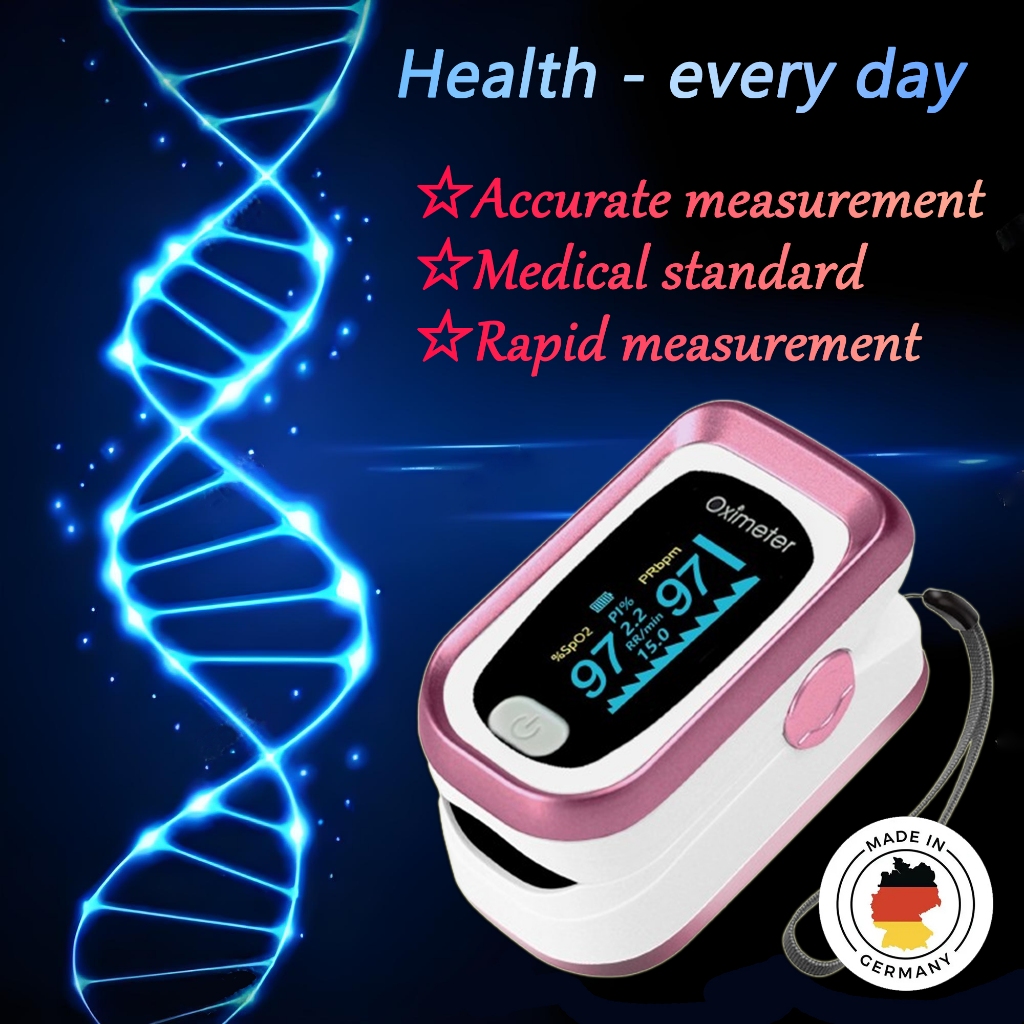 Fingertip Pulse Oximeter Mini Oximeter With Strap Lanyard Blood Oxygen ...