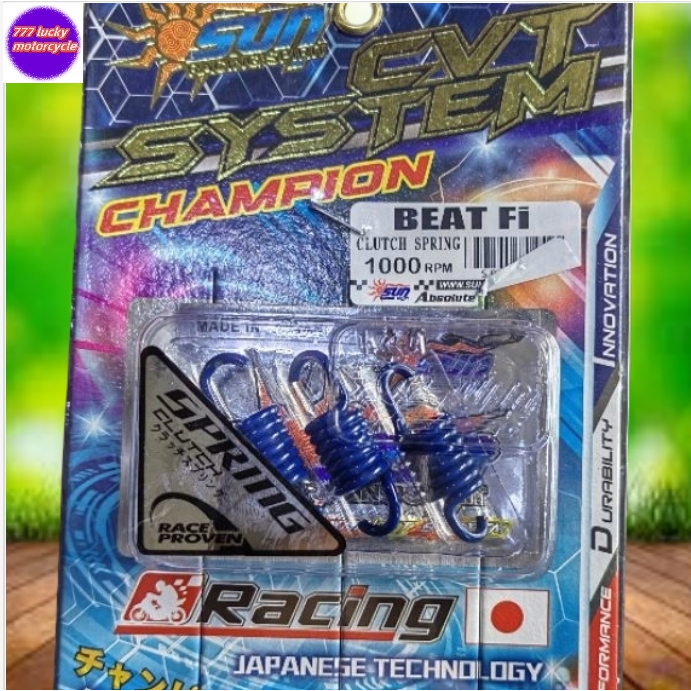 SUN RACING CLUTCH SPRING BEAT Fi 1000 RPM 1200 RPM | Shopee Philippines