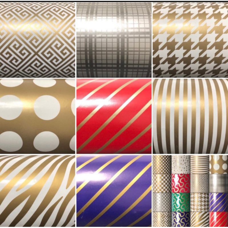 Glossy Gold & Silver Gift Wrap Batch1 (25pcs./rolled) | Shopee Philippines