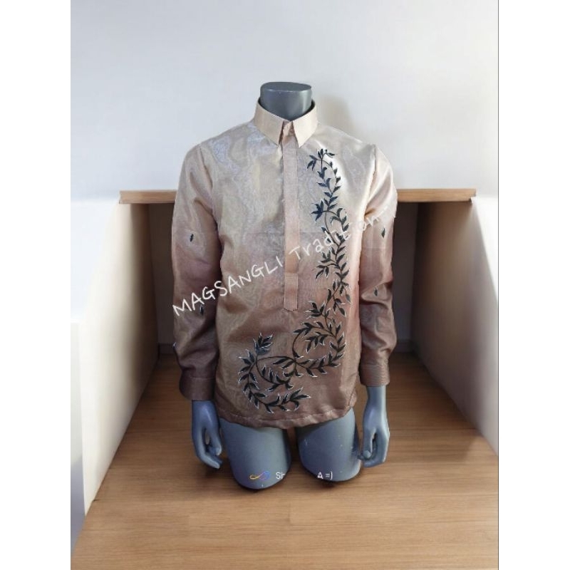 Magsangli Modern Barong Tagalog Monochromatic / Ombre Hand Painted ...
