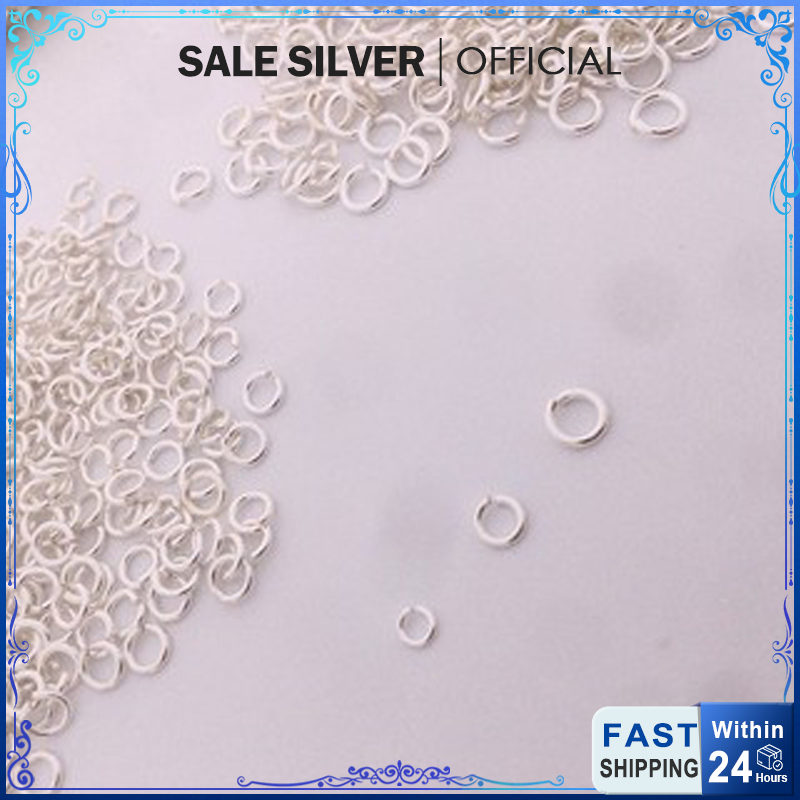 ITALY 92.5% SILVER Argolia bilog circle for necklace for bracelet ...