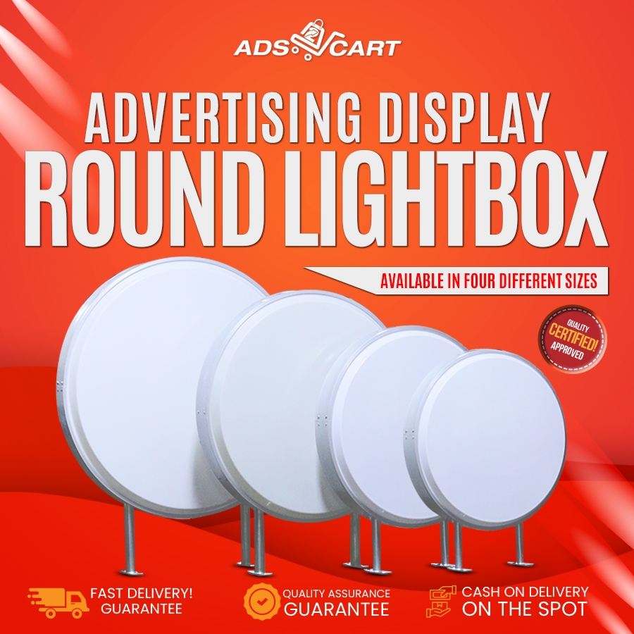 ADS Adverting Round Outdoor LED Lightbox Sign Doubled Sided Circular ...