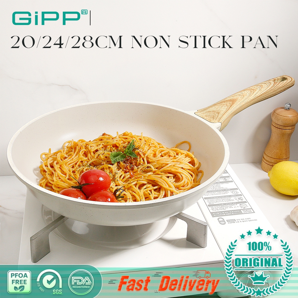 GIPP Non-Stick Granite Pan ,Cooking Frying Pan, Kawali,20/24/28cm ...