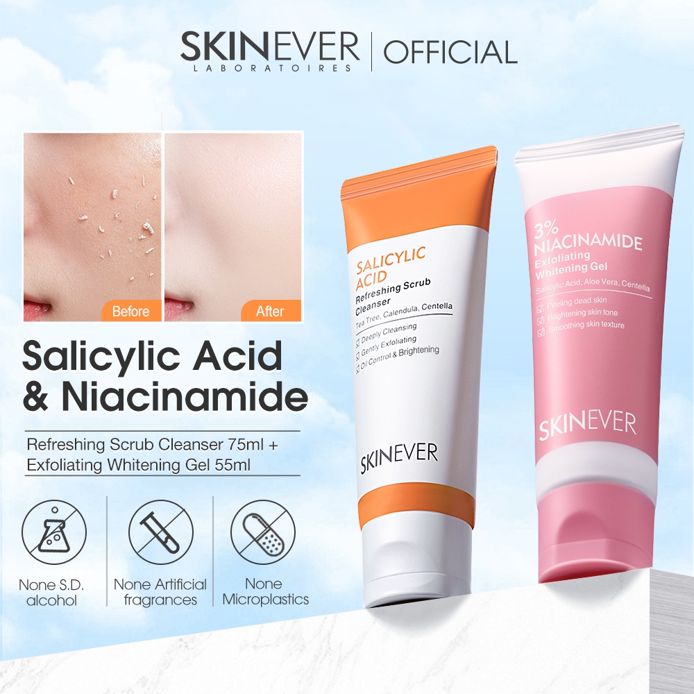 SKINEVER Niacinamide Exfoliating Gel Salicylic Acid Acne Whitening ...
