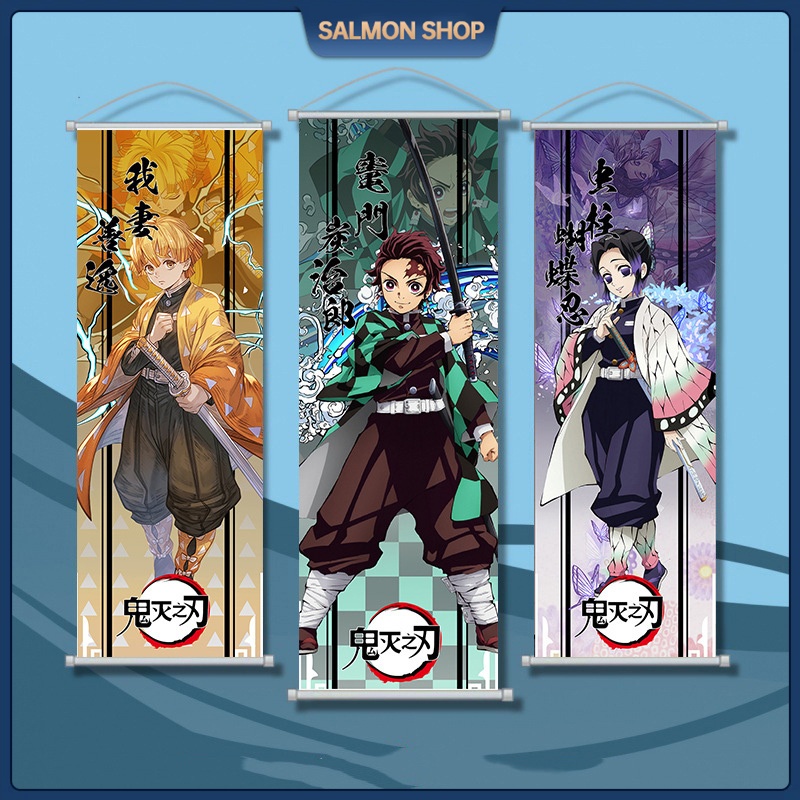 Demon Slayer Scroll Kamado Tanjirou Hanging Painting Poster Canvas ...
