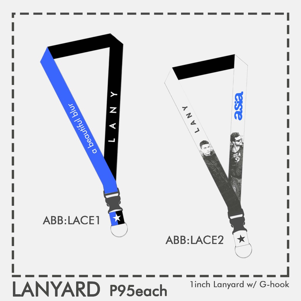 LANY: A BEAUTIFUL BLUR MERCH - LANYARD | Shopee Philippines