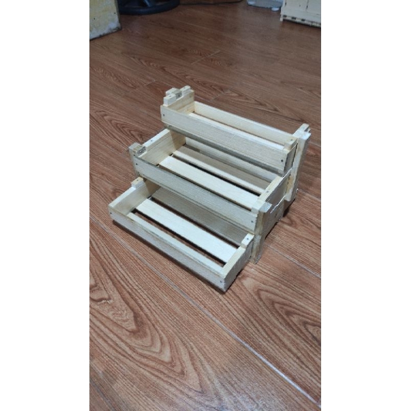 Wooden Condiments/Coffee Syrup/Sauce/Bottle Rack - 3 Layers - SMALL (30 ...
