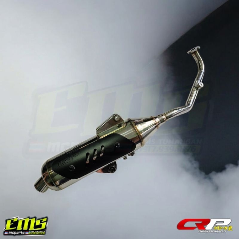 CRP Pure Stainless Power Pipe with Alloy Heatguard AEROX NMAX V2 ...