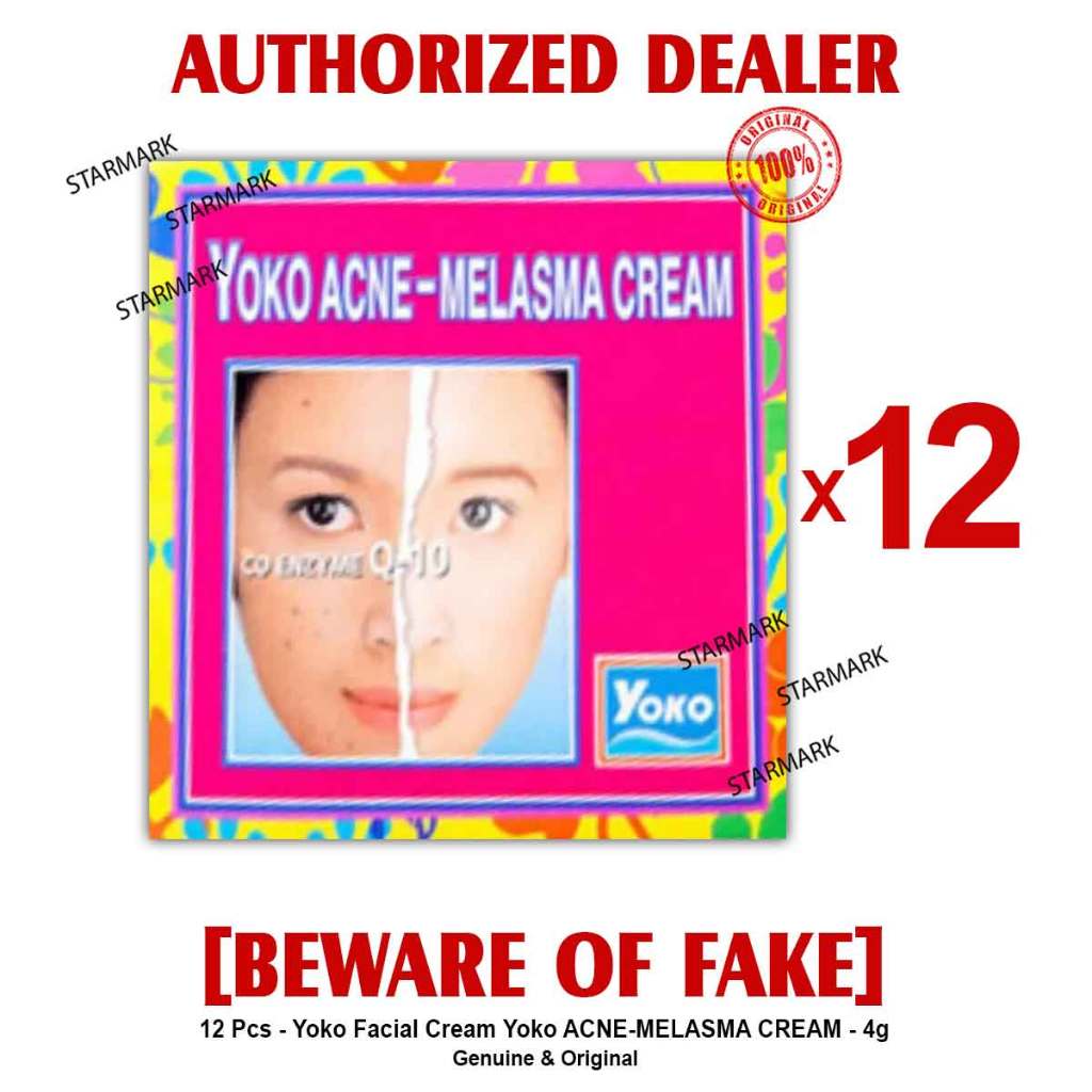 Yoko Facial Cream 4g Creams Yoko ACNE MELASMA Cream Creams 4g PINK ...